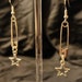 Safety Pin Earrings Star Charms Silver Tone Handmade Jewelry Unisex Hardware - Etsy