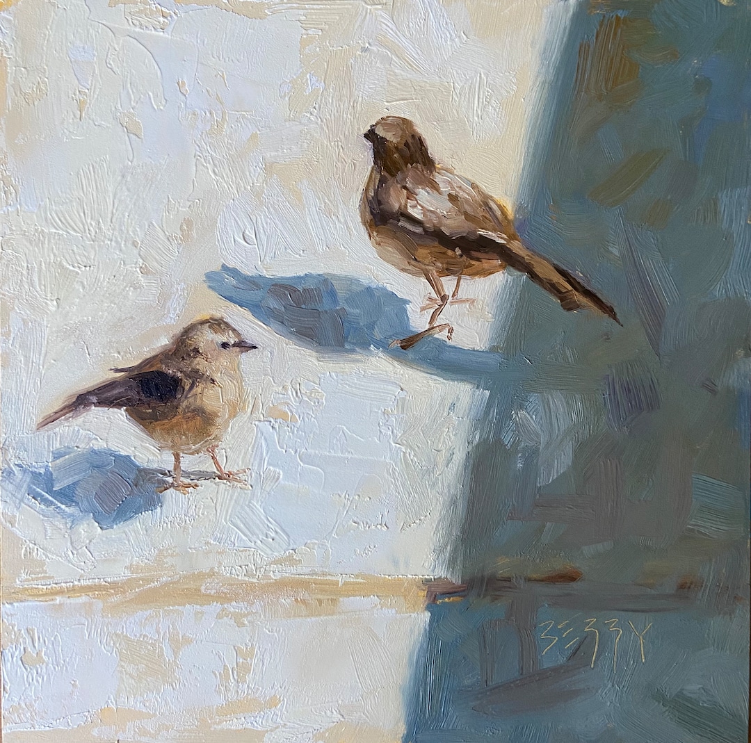 Original Oil Painting Jenny Berry Artist, Plein Air, Oil, Bird Art ...