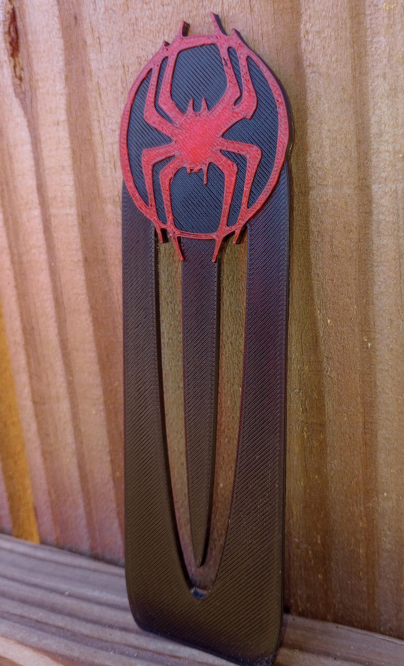 Spider 3D Printed Bookmark - Etsy