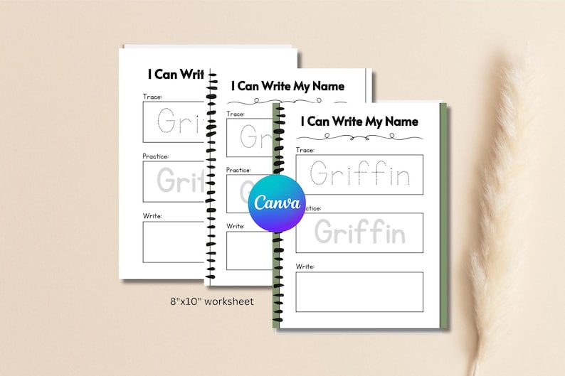 Editable Name Tracing Worksheet Practice Writing Customizable Printable ...