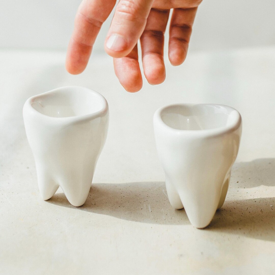 Handmade Ceramic Tooth Cup, Dentist Gift, Dental Art Shot Glass ...