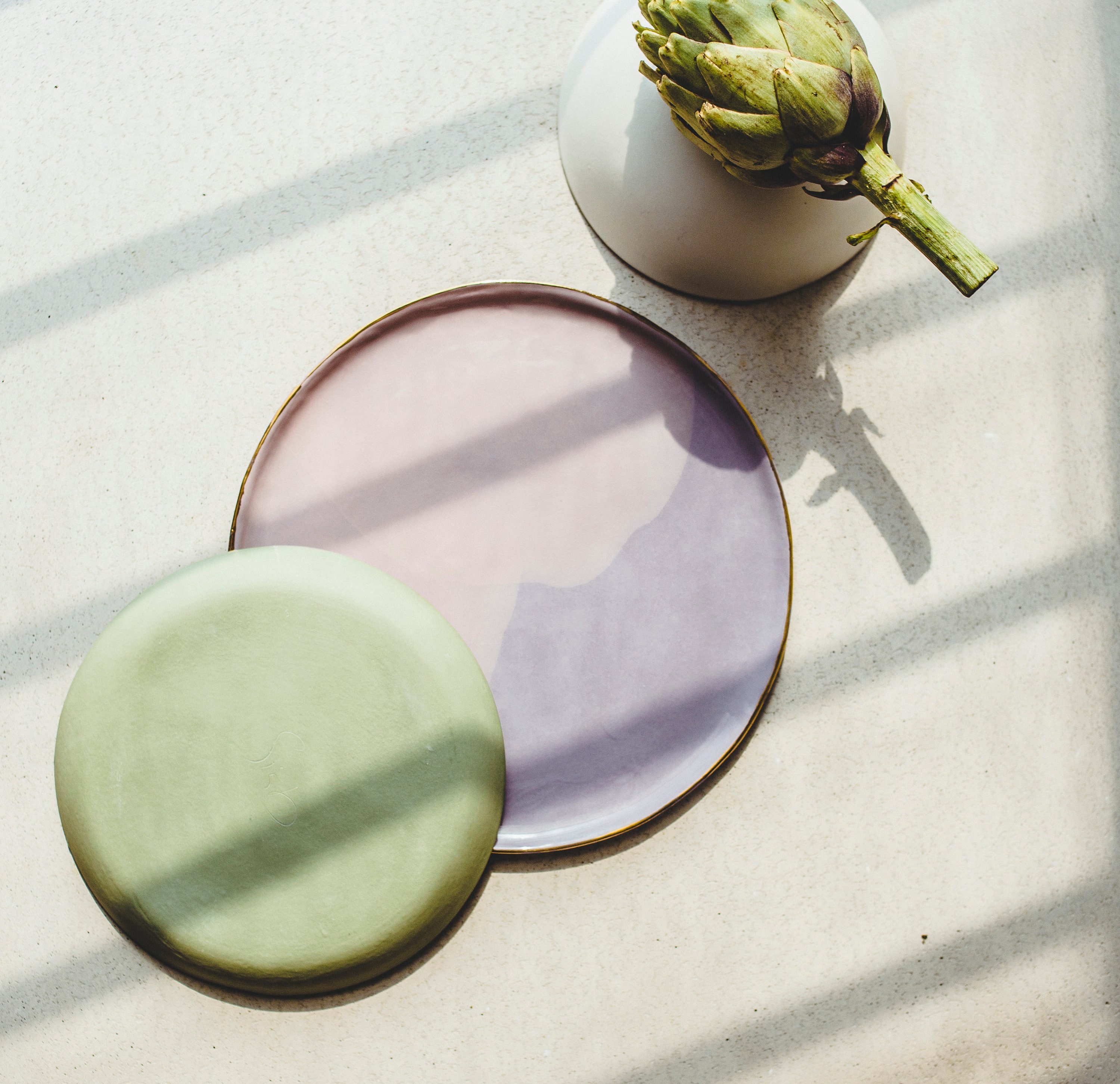 Handmade Pottery Dinner Plates, Modern Ceramics Mismatched Plates ...