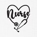 Nurse Embroidery Design Stethoscope Embroidery Design Heart Stethoscope ...