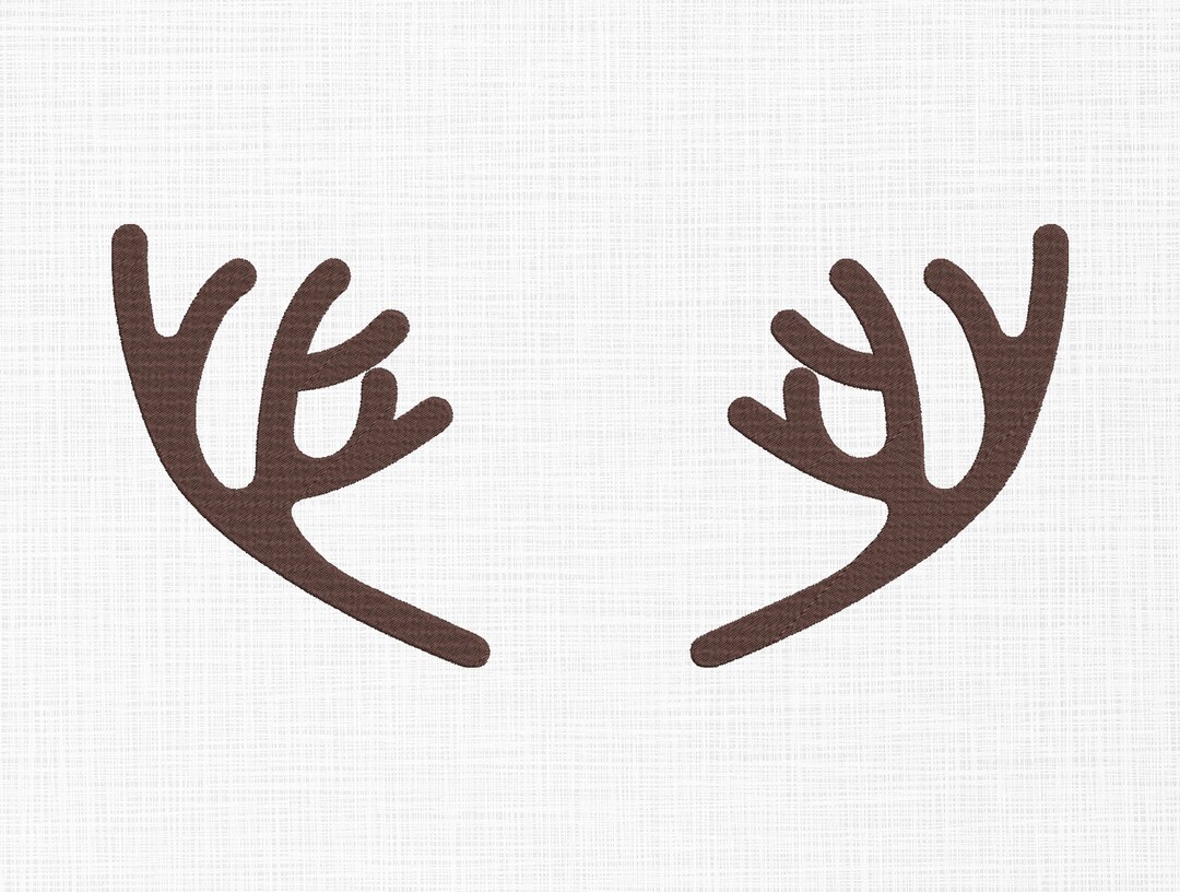 Deer Antlers Embroidery Design Antler Embroidery Design Machine ...