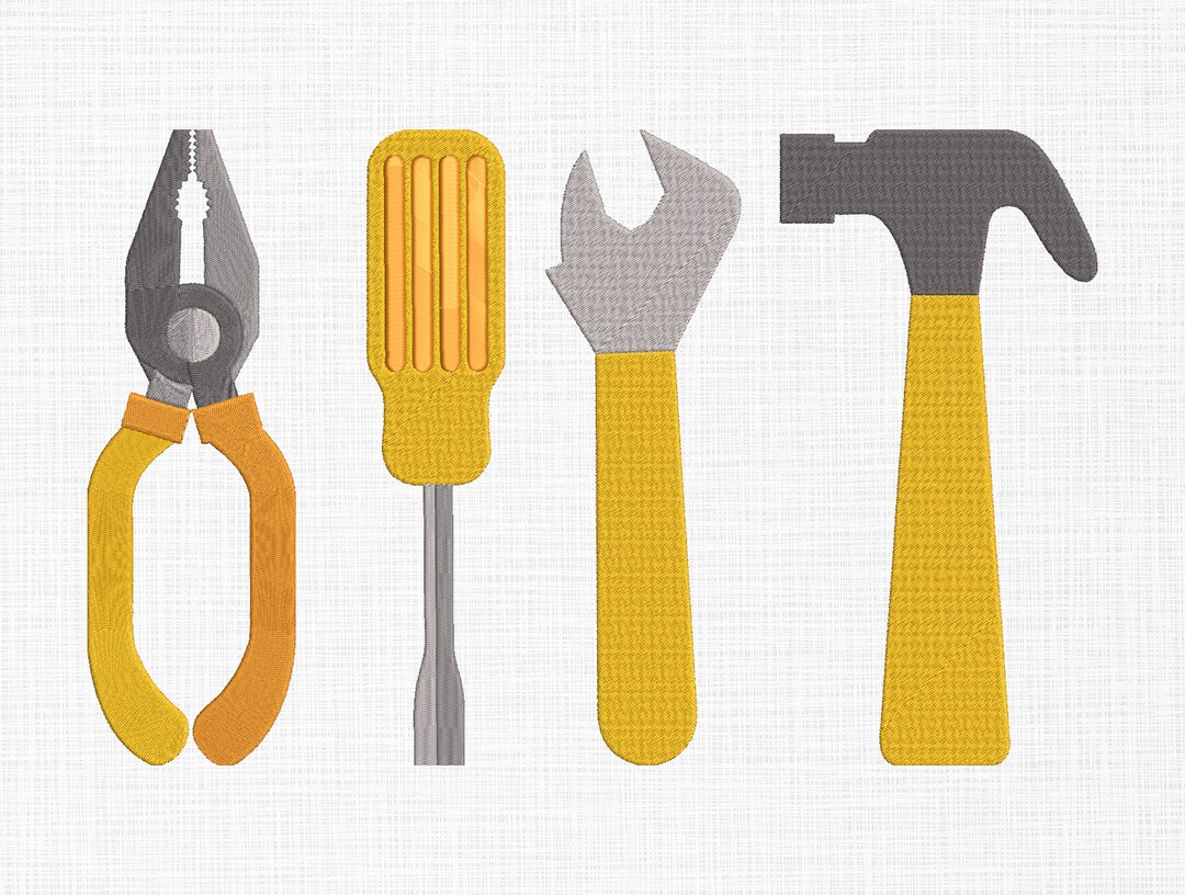 Tool Embroidery Design Machine Embroidery Design Screw Embroidery ...