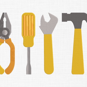 Tool Embroidery Design Machine Embroidery Design Screw Embroidery ...