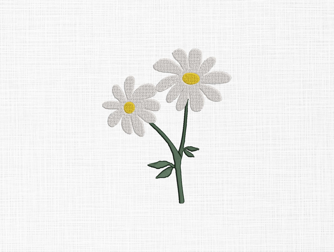 Daisy Flower Embroidery Design Flower Embroidery Design Daisy ...
