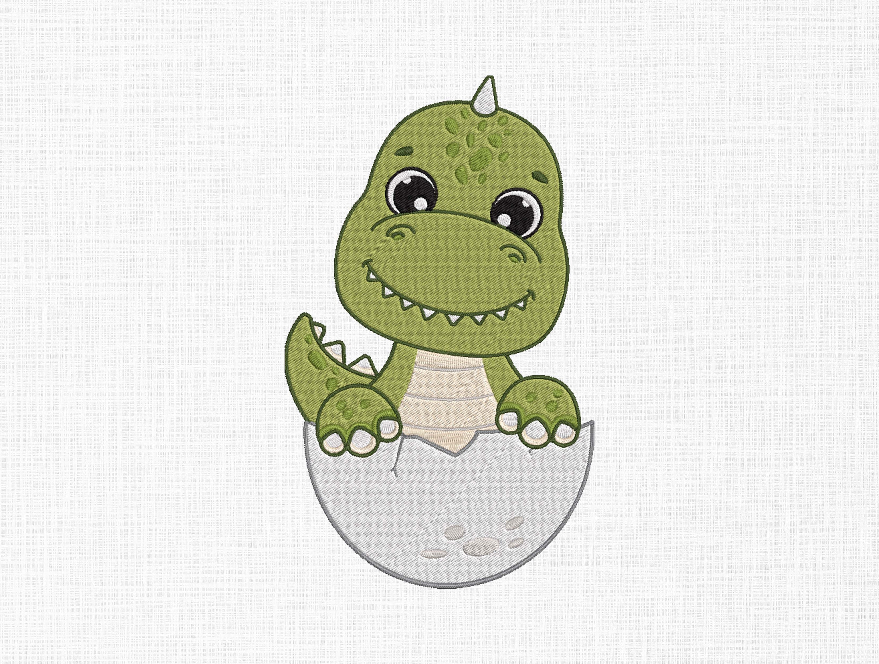 Baby Dinosaur Embroidery Design Mini Dinosaur Embroidery Dinosaur in ...