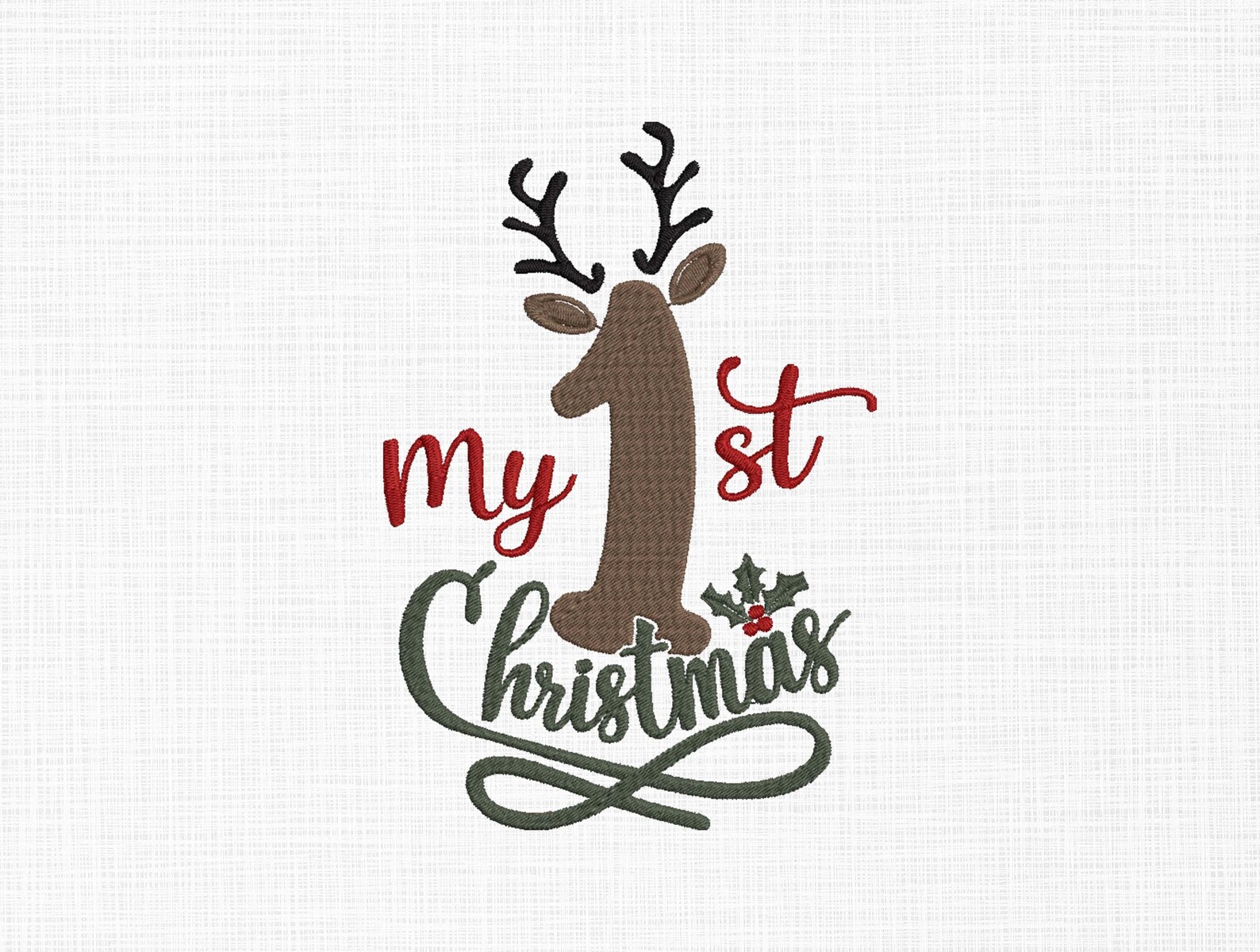 My 1st Christmas Embroidery Design Christmas Embroidery Design Merry ...