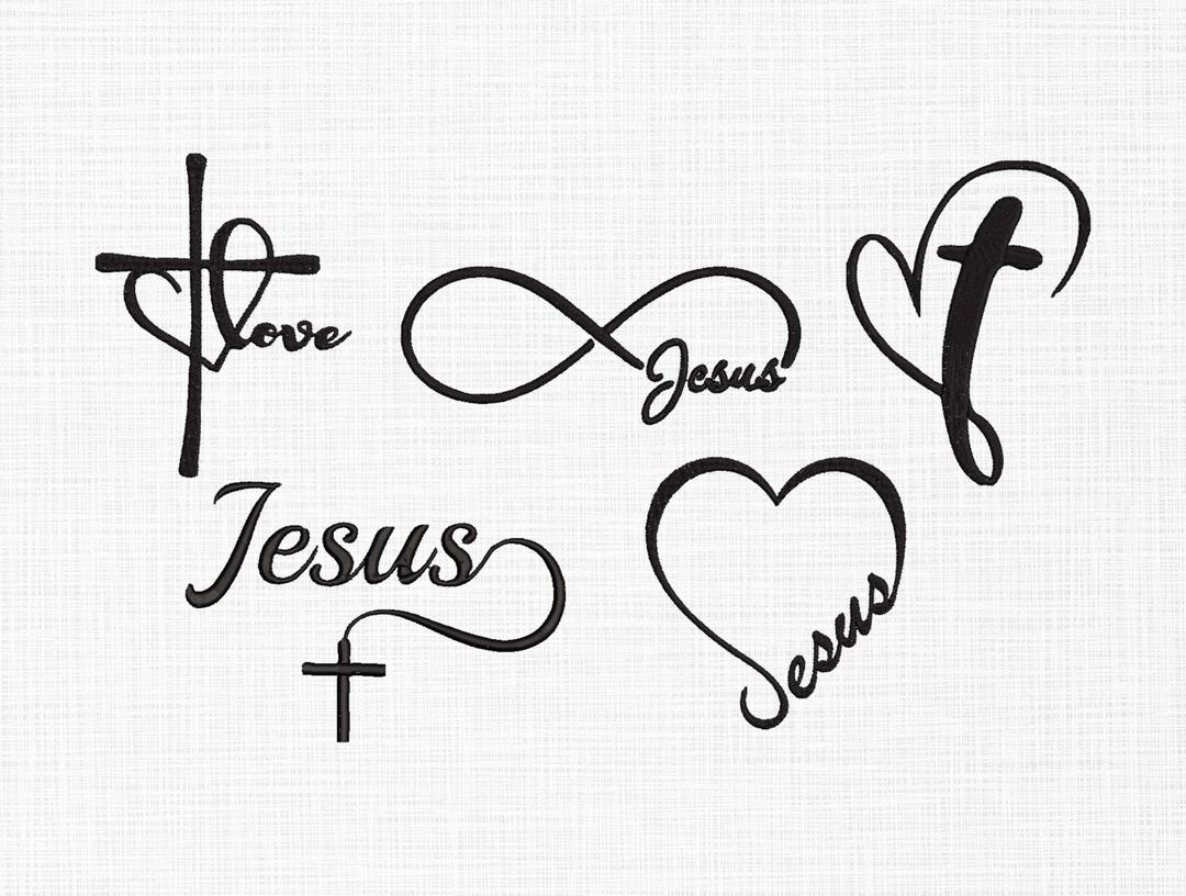 Holy Cross Bundle Embroidery Design Cross Line Art Embroidery Religion ...