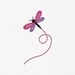Dragonfly Embroidery Design Cute Flying Dragonfly Embroidery Flying ...