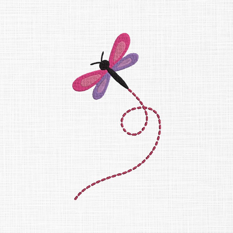 Dragonfly Embroidery - Etsy
