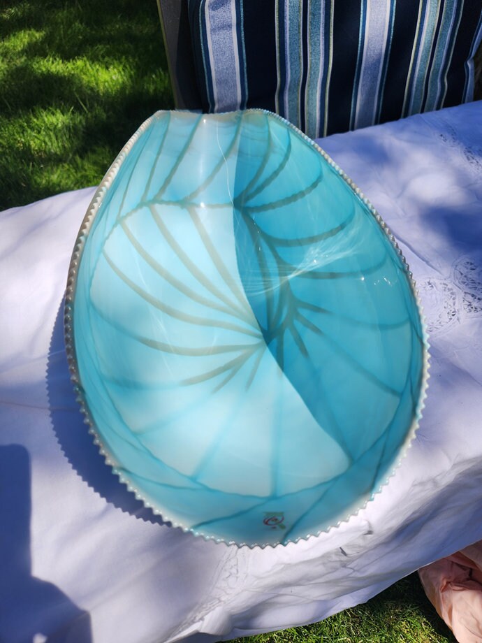 Murano Glass Yalos Shell Bowl. Handmade in Italy. Large & Gorgeous - Etsy