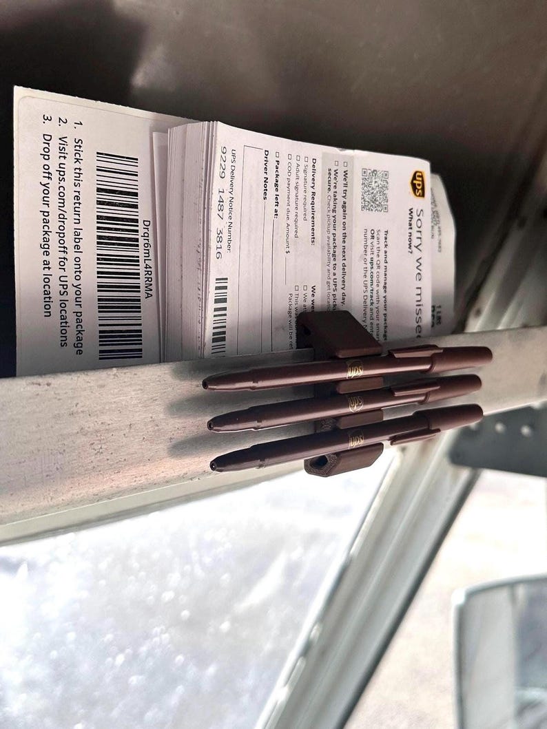 UPS Truck Pen Holder - Etsy