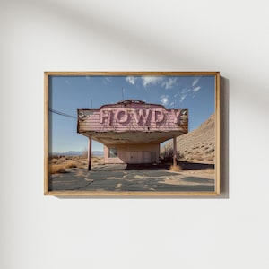 Pink Howdy Sign Art Print, Western Cowgirl Print, Girly Wall Art ...