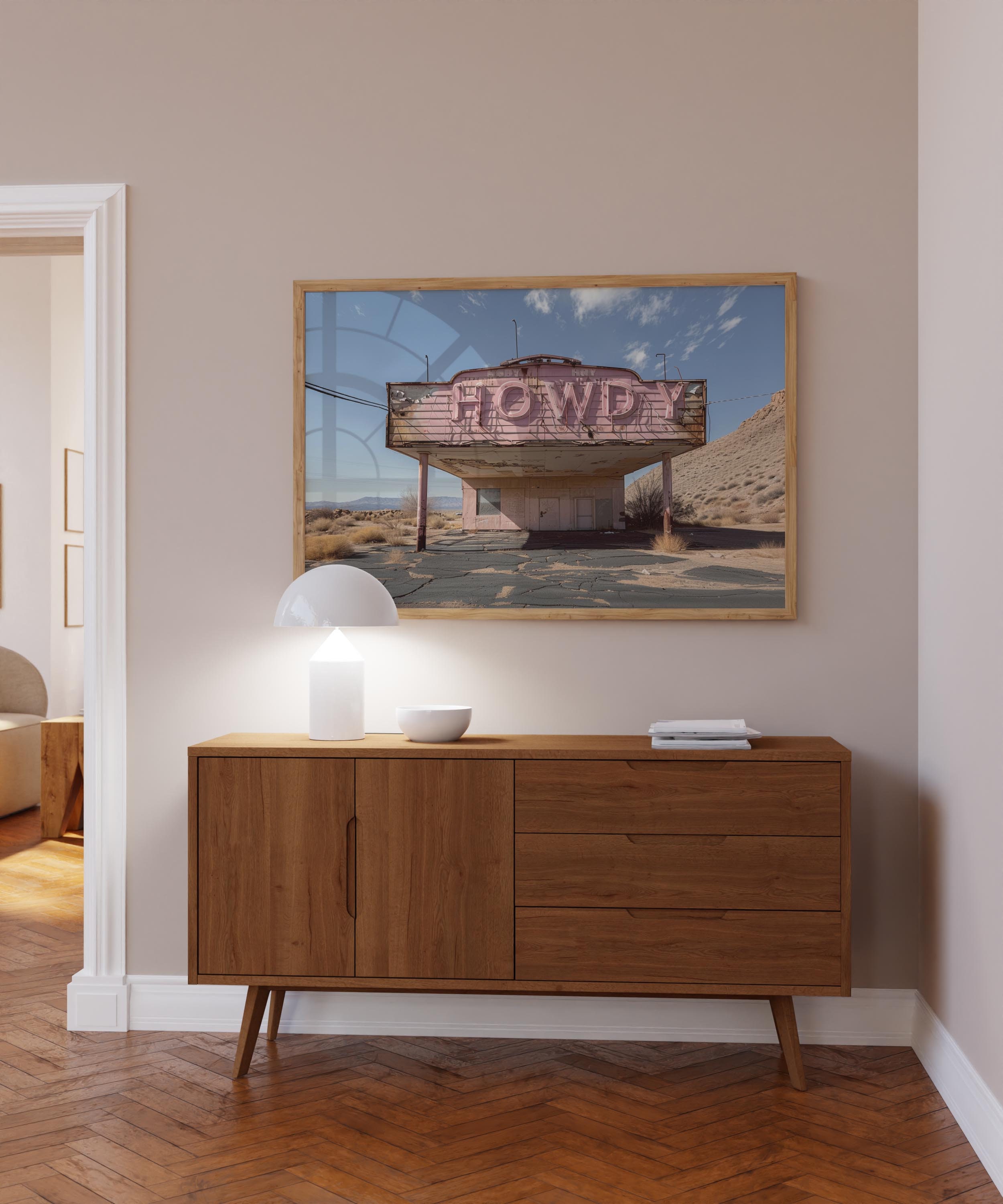 Pink Howdy Sign Art Print, Western Cowgirl Print, Girly Wall Art ...