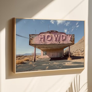 Pink Howdy Sign Art Print, Western Cowgirl Print, Girly Wall Art ...