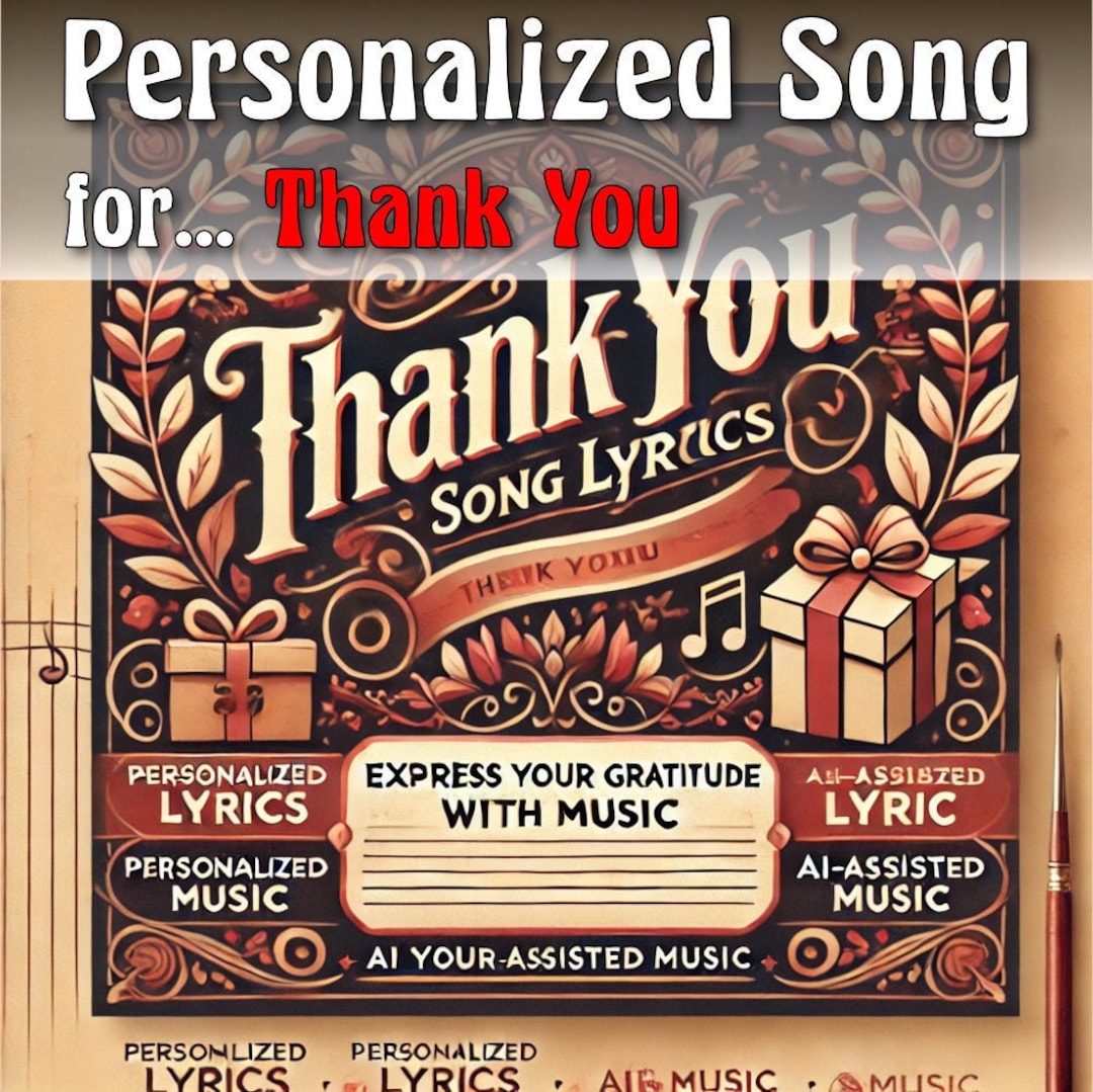 Thank You Song: Express Your Gratitude With a Unique, Custom-composed ...