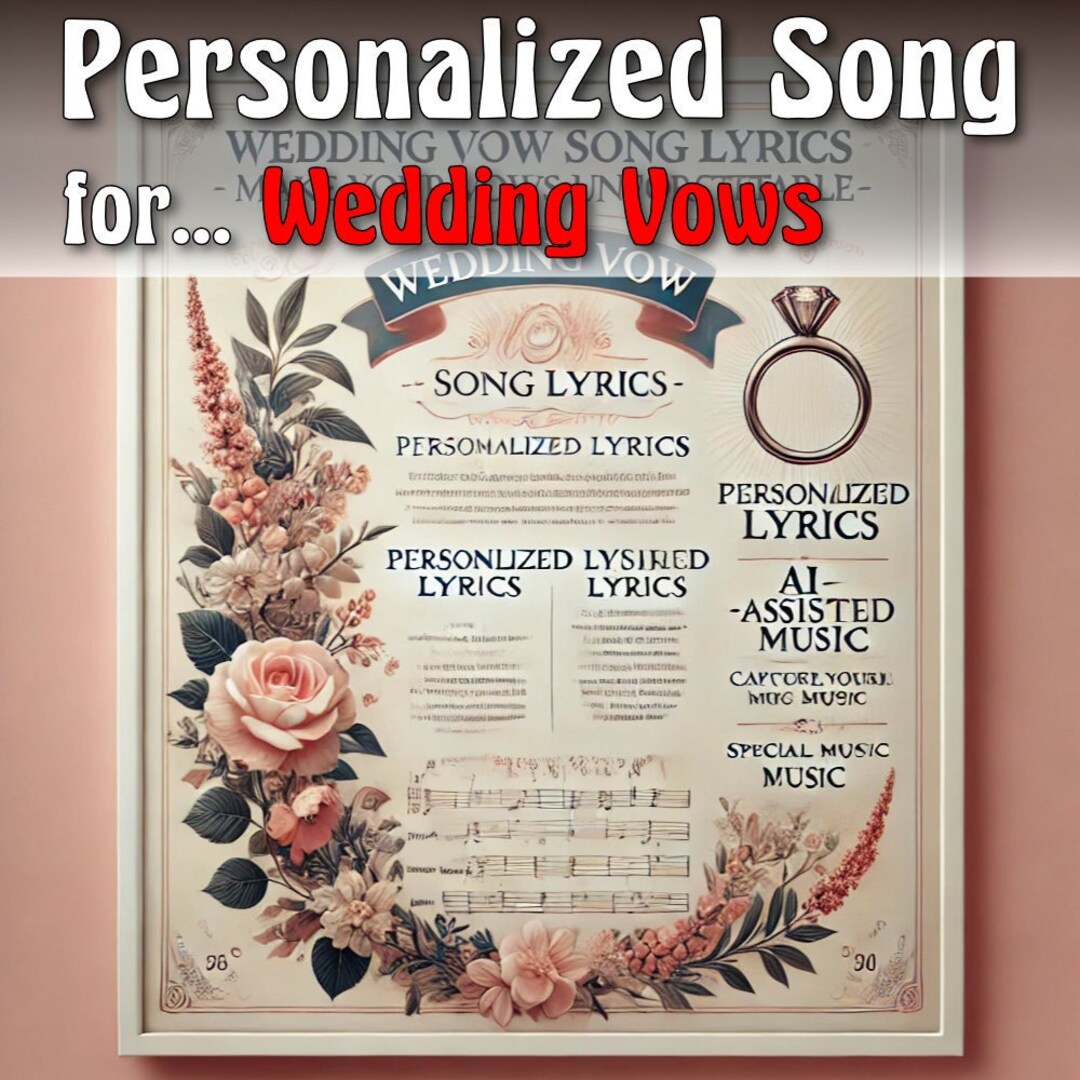 Wedding Vows Song: Create an Unforgettable Moment With a Personalized ...