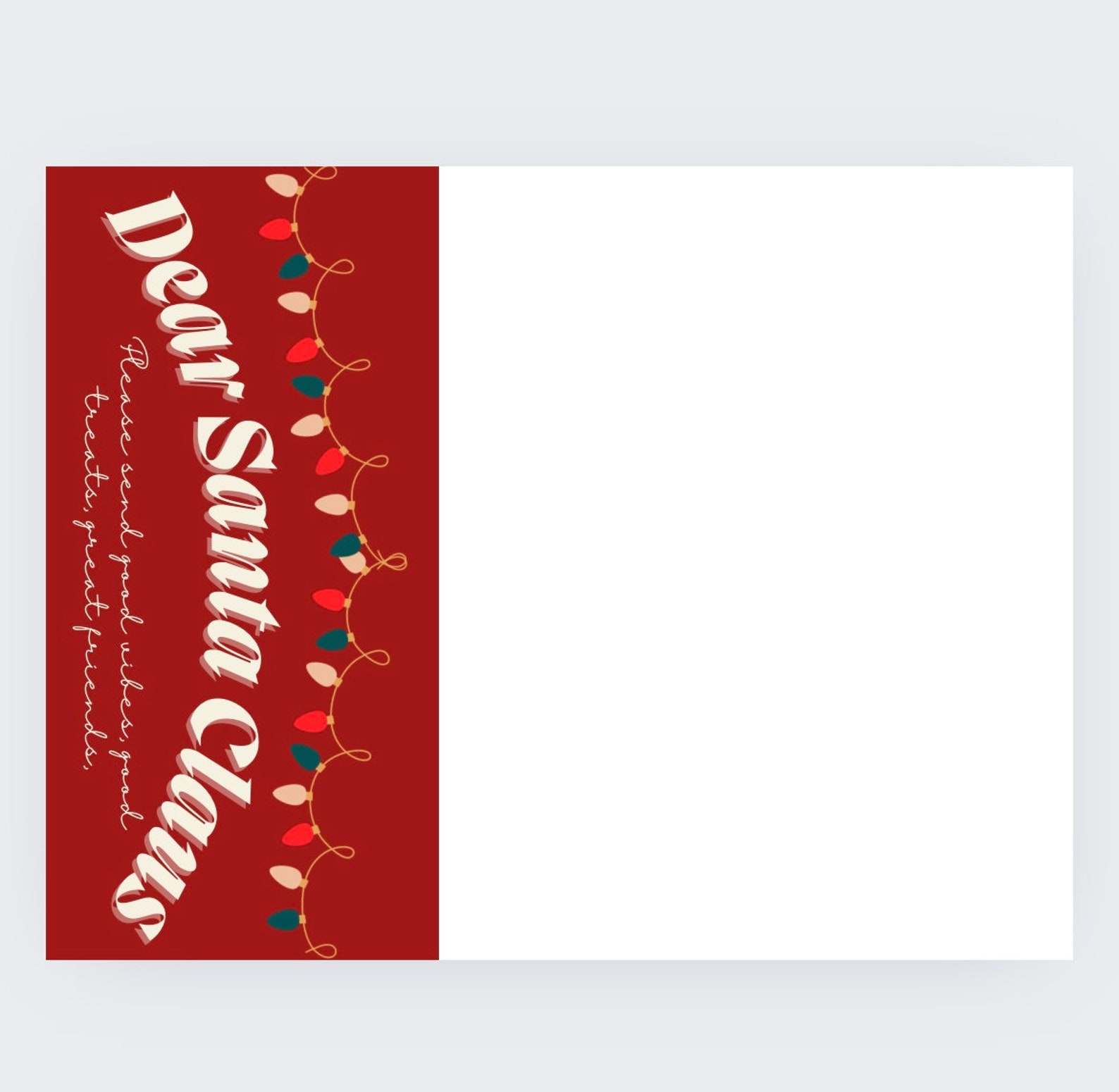 Dear Santa Claus Printable Mini Savings Challenge for Christmas Goals ...