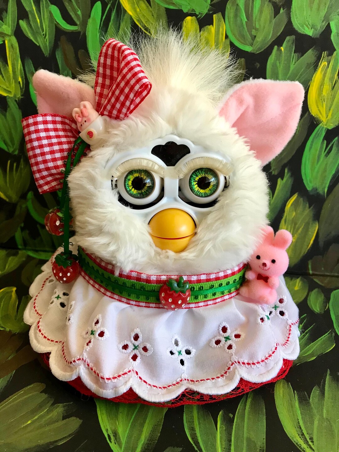 Shortcake Custom Strawberry Bunny Furby OOAK Free Shipping - Etsy