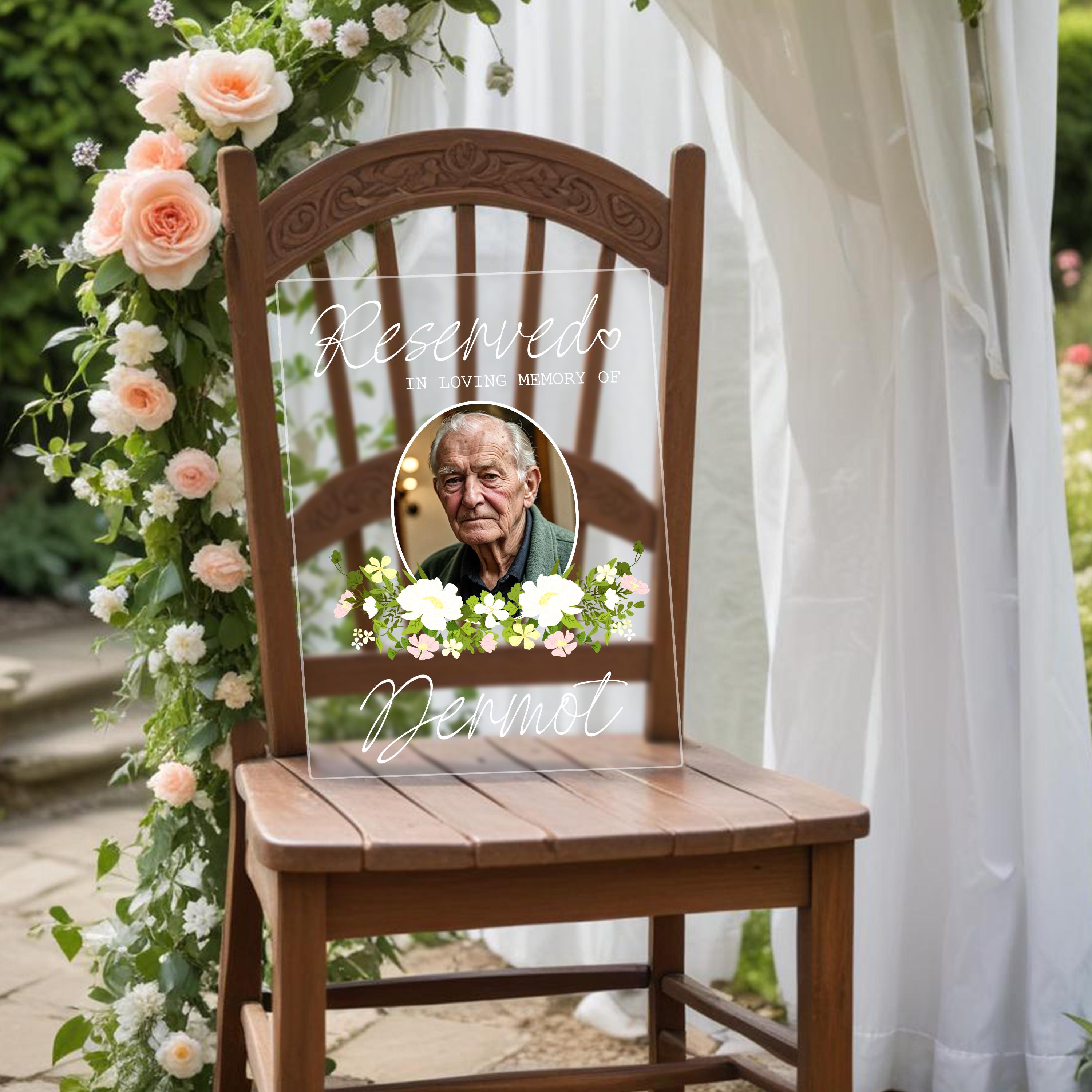 Personalized Wedding Memorial Sign,in Loving Memory Acrylic Plaque ...