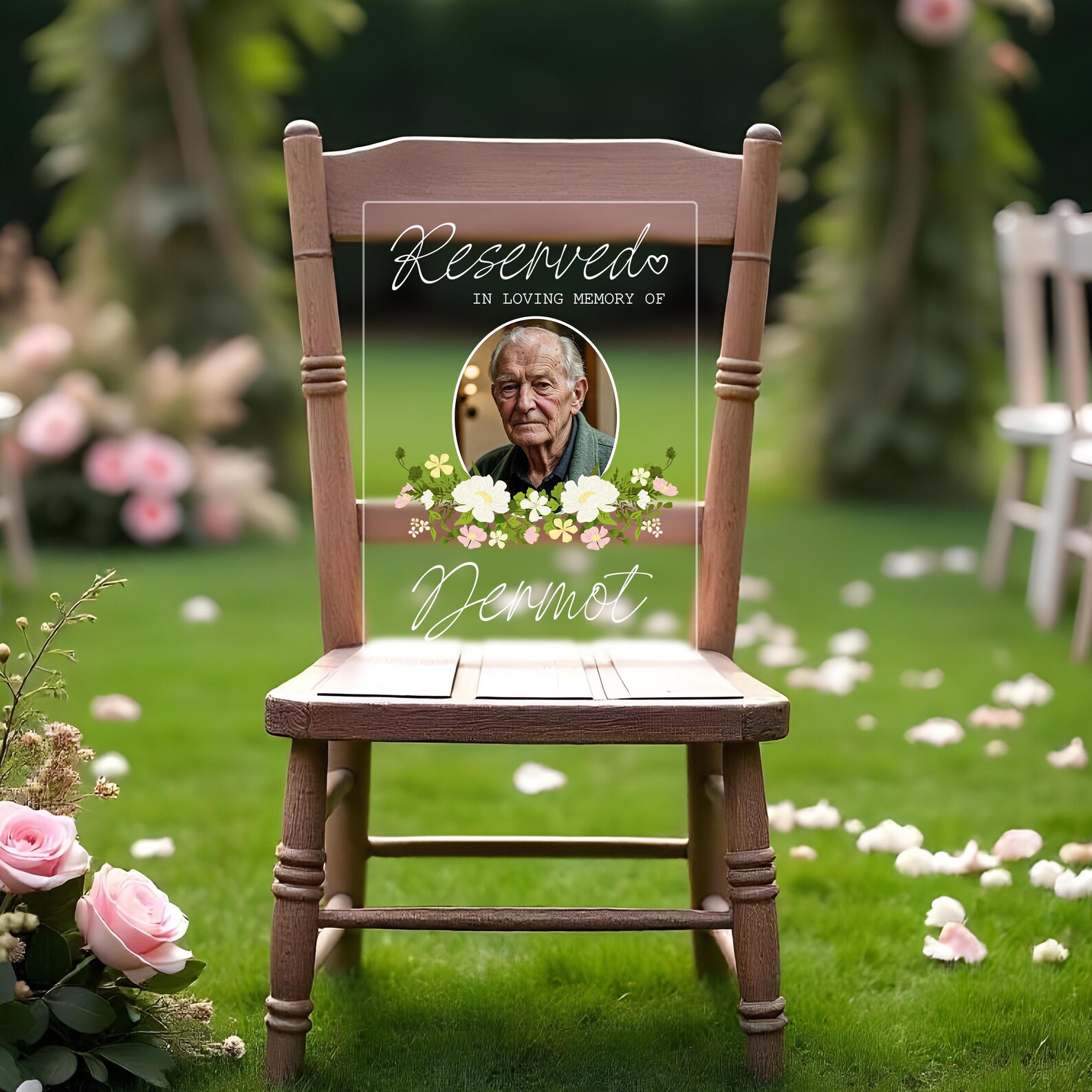 Personalized Wedding Memorial Sign,in Loving Memory Acrylic Plaque ...