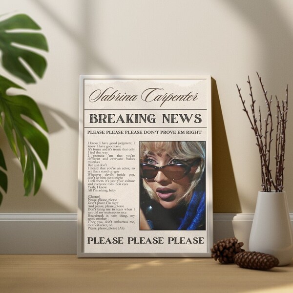 Sabrina Carpenter Wall Art - Etsy