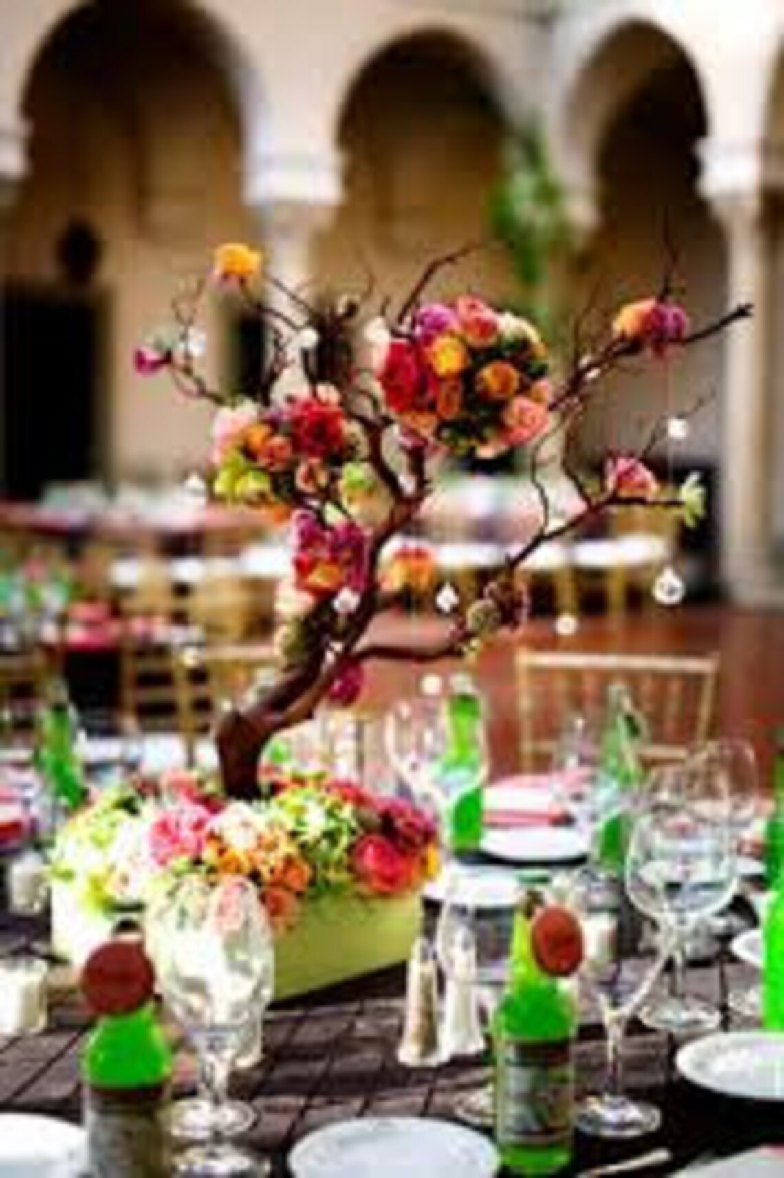 20in Manzanita Centerpieces With Sturdy Wood Slice Bases Wedding ...