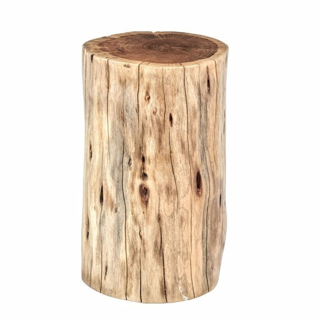 Tree Stump Stool Live Edge Solid Wood Furniture Handcrafted - Etsy