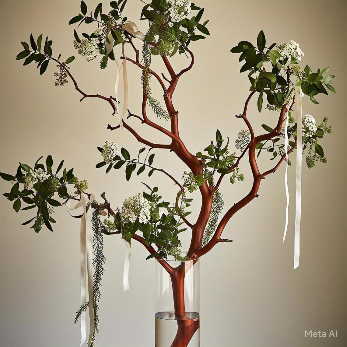 12" Manzanita Centerpieces Sturdy Base Wedding Tabletop Event Party ...