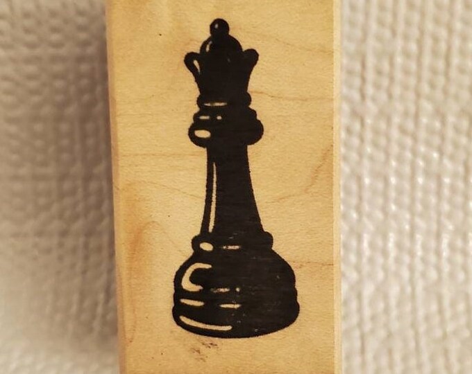 Rubber Stamp Chess Piece by Lizzie Anne Designs for American Art Stamp ...