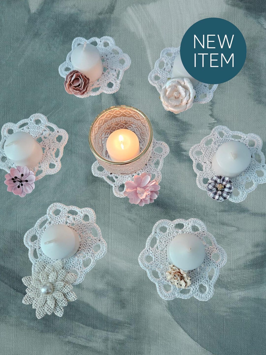 Crochet Doily Hand Crochet Mini Doilies Set of 11 in White Size 10 ...