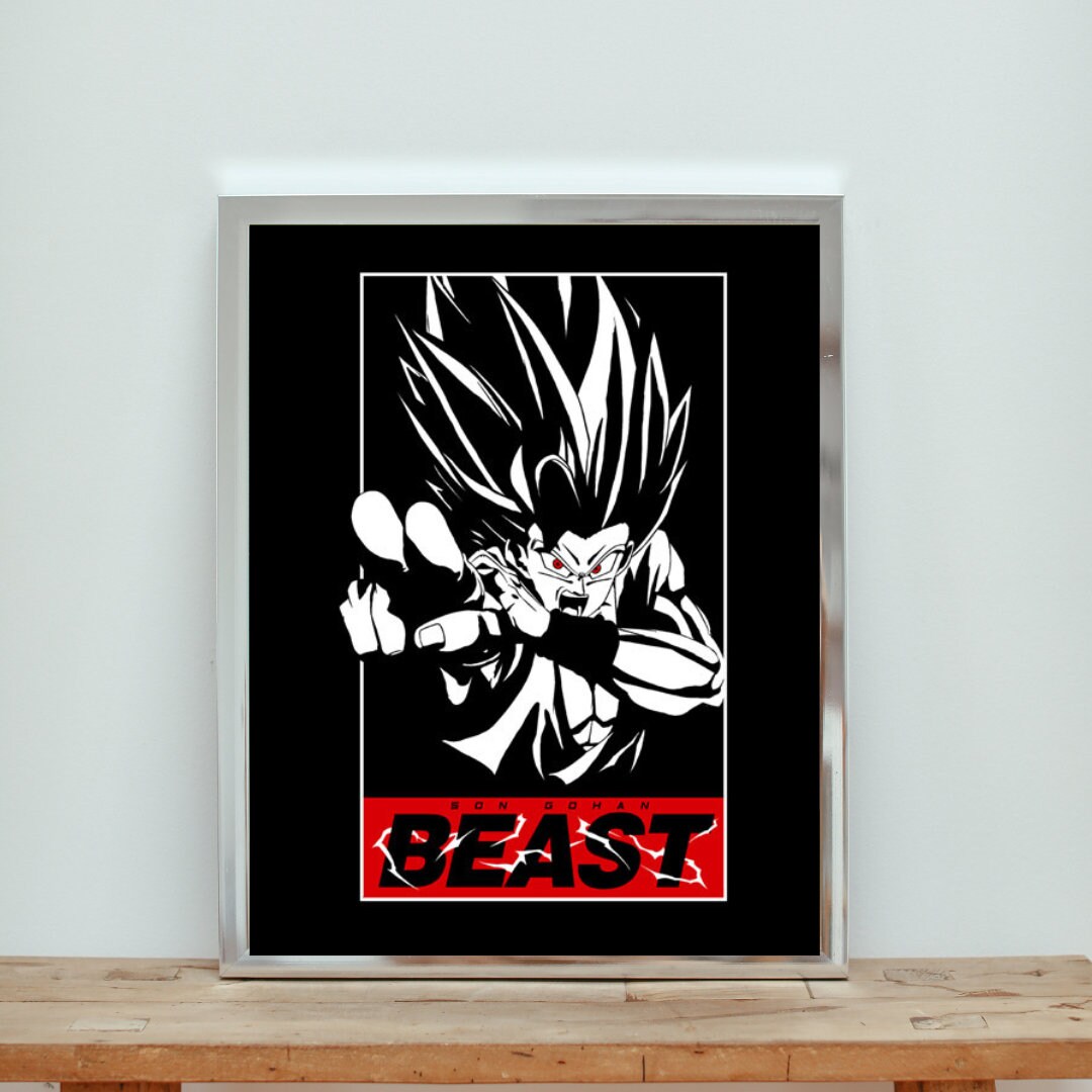 Son Gohan Poster, Dragon Ball Z Anime. - Etsy