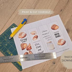 Library Bookmark Printable | Bookmark Template Digital Download | Print ...