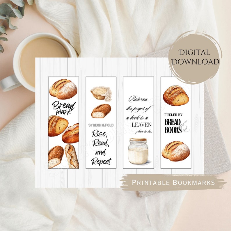 Library Bookmark Printable | Bookmark Template Digital Download | Print ...