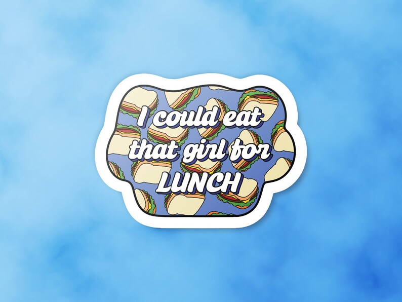 Lunch Sticker, Billie Eilish Sticker, Lunch Lyrics, Billie Eilish ...
