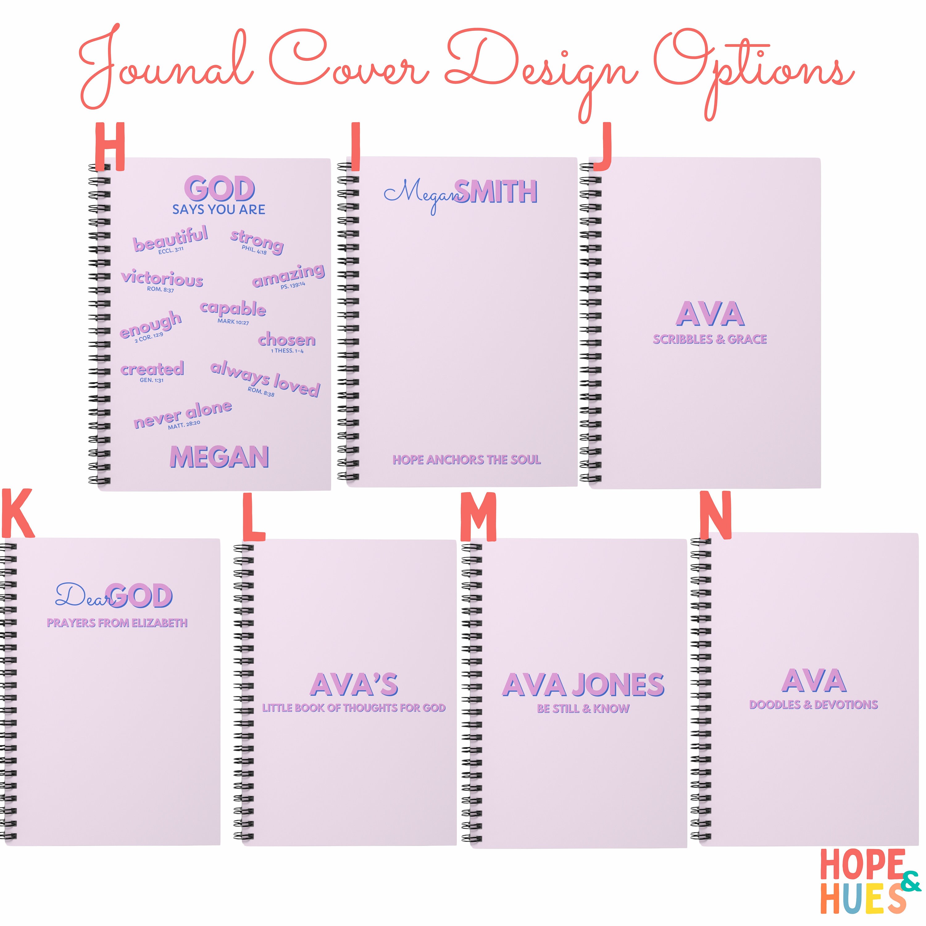 Personalized Teen Girl Faith Journal, Custom Bible Study Prayer ...