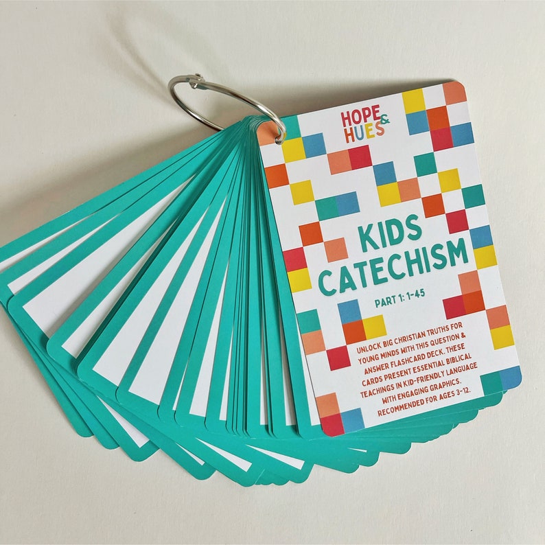 Kids Catechism Flashcards Made Simple, Children's Westminster Shorter ...