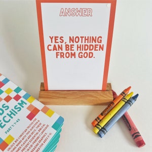 Kids Catechism Flashcards Made Simple, Children's Westminster Shorter ...