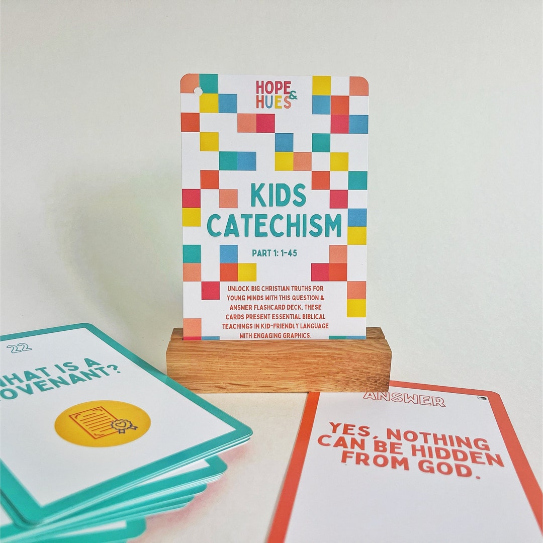 Catechism Cards for Kids, Children's Shorter Westminster Christian ...