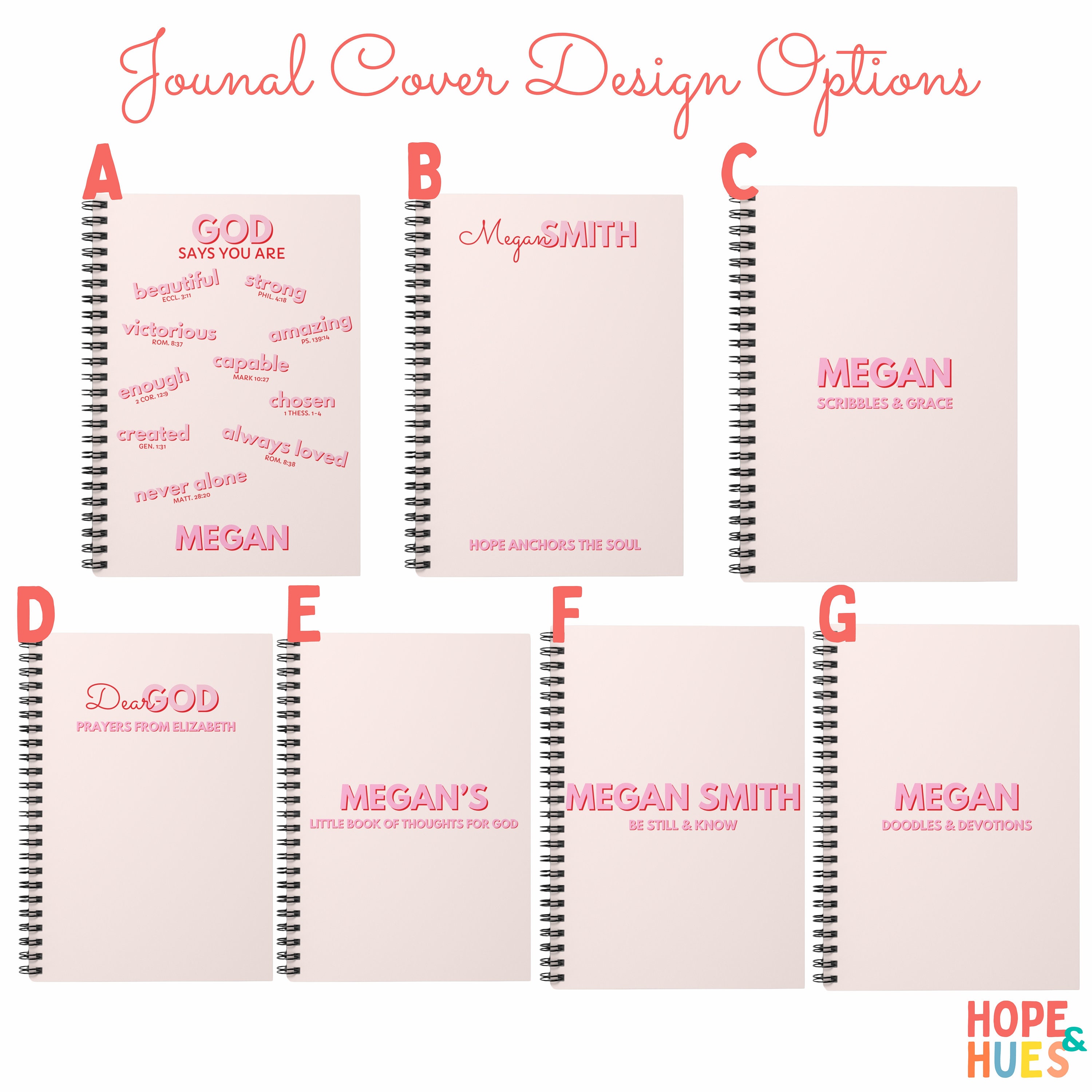 Personalized Teen Girl Faith Journal, Custom Bible Study Prayer ...