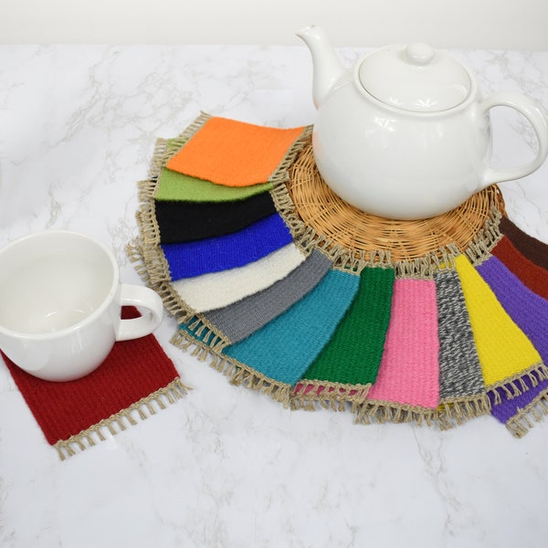 Handwoven Mug Rug - Etsy