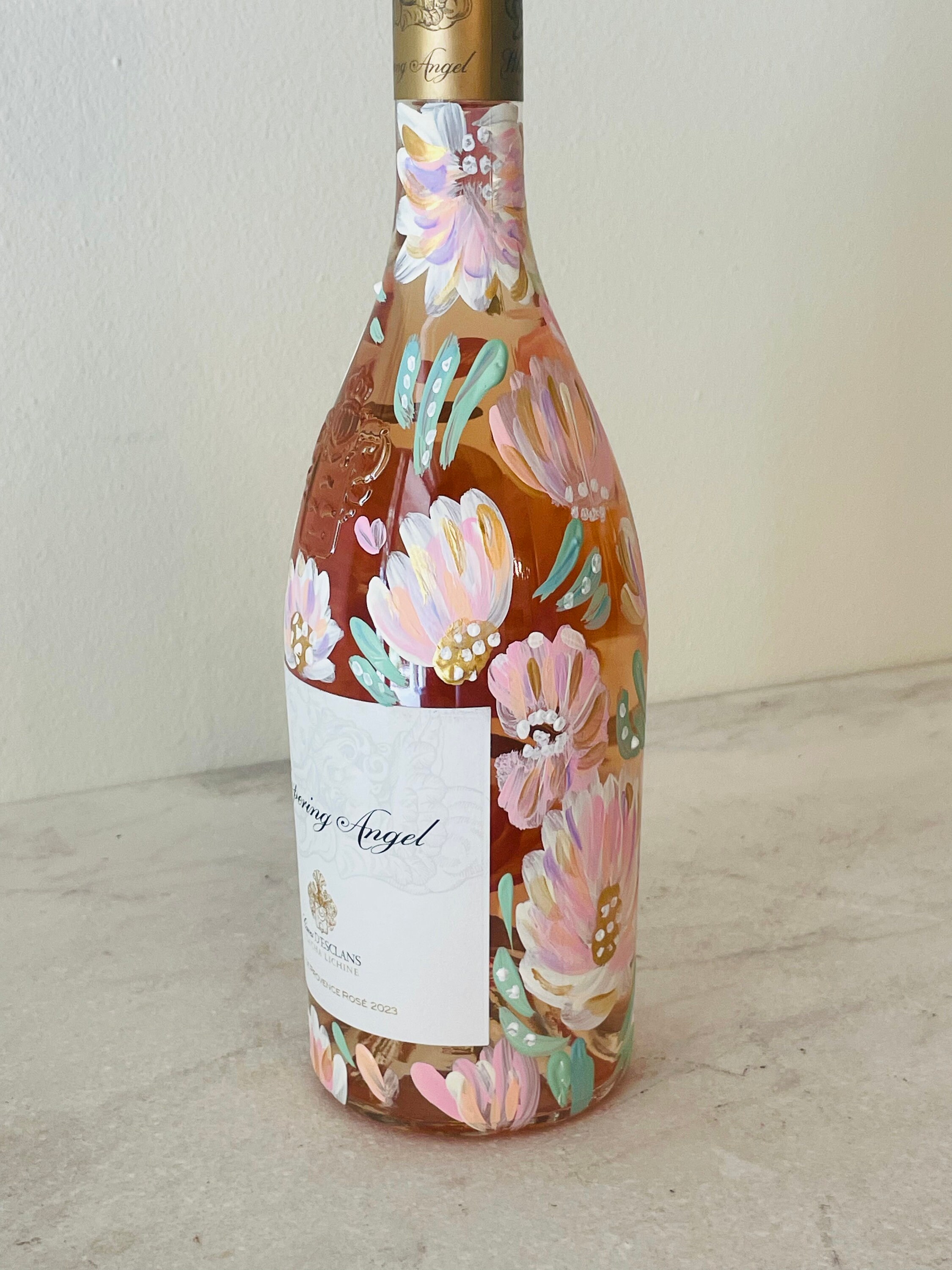 Hand-painted Bottles for / Wedding / Birthday / Shower Gift ...