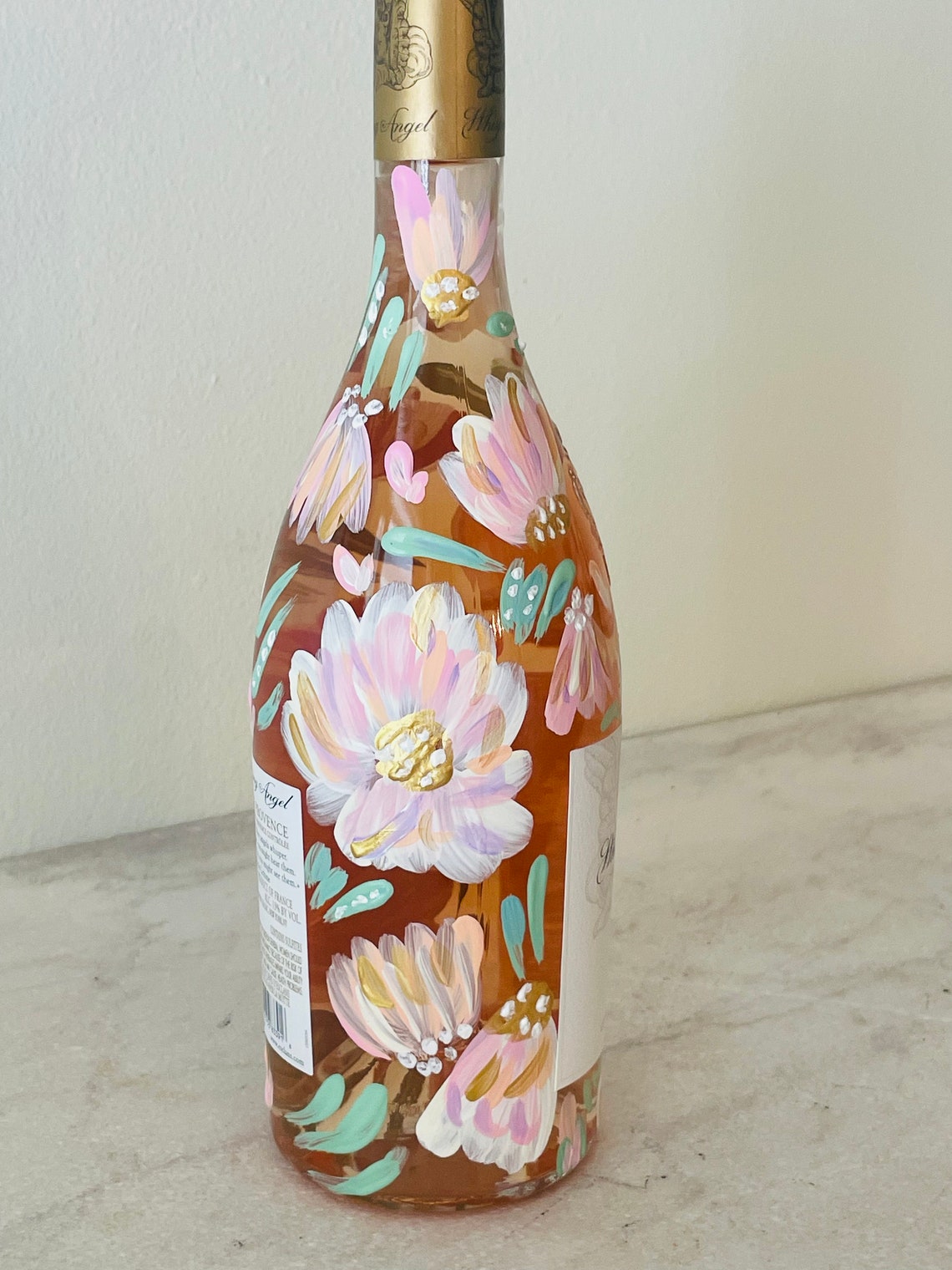 Hand-painted Bottles for / Wedding / Birthday / Shower Gift ...