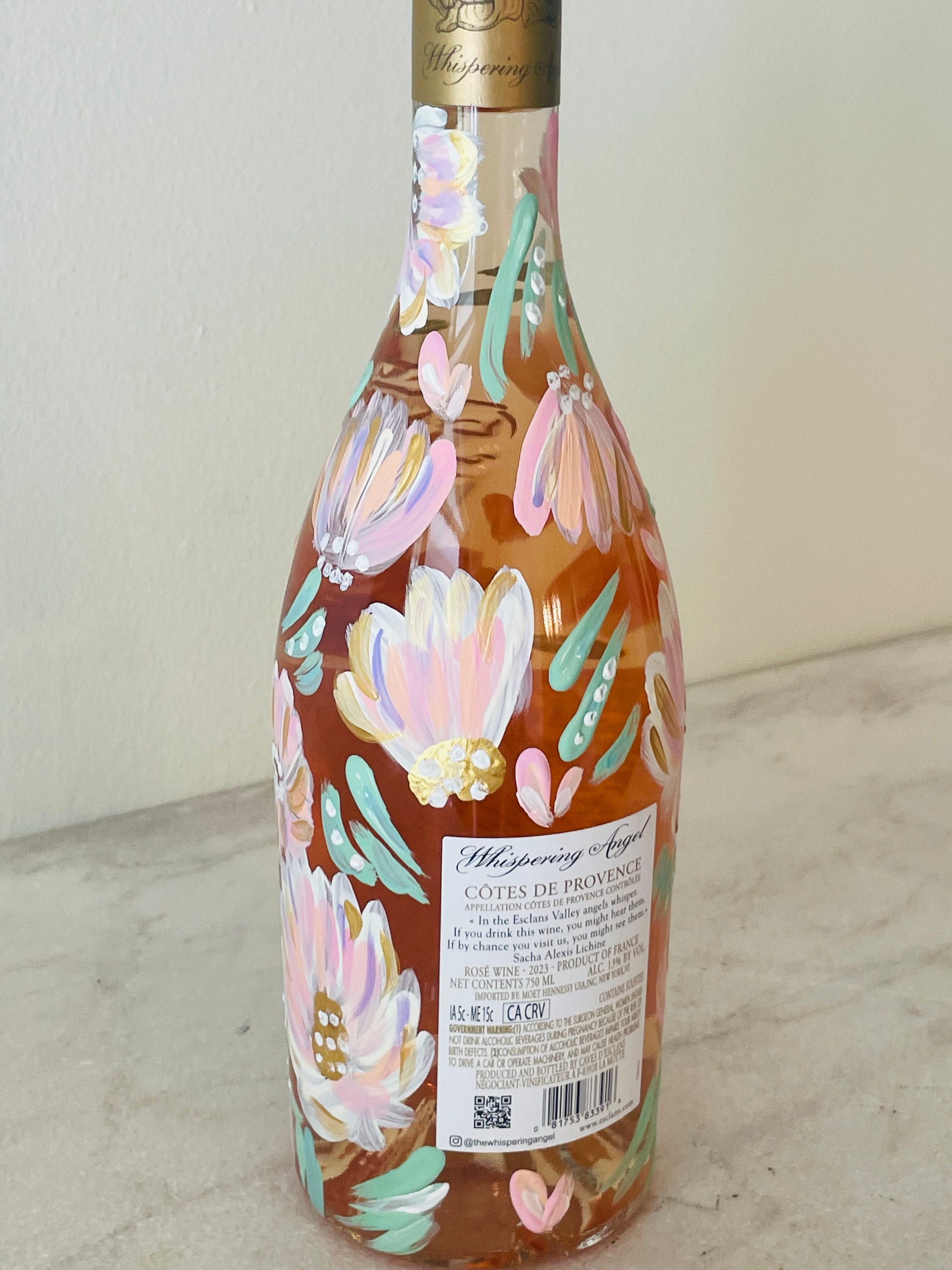Hand-painted Bottles for / Wedding / Birthday / Shower Gift ...