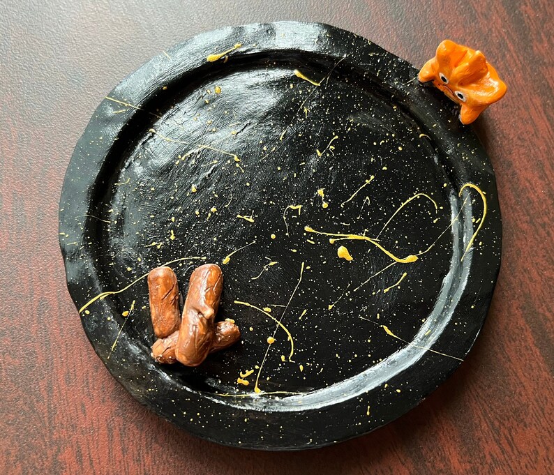 Studio Ghibli Handmade Clay Trinket Dish Calcifer From Howl's Moving ...