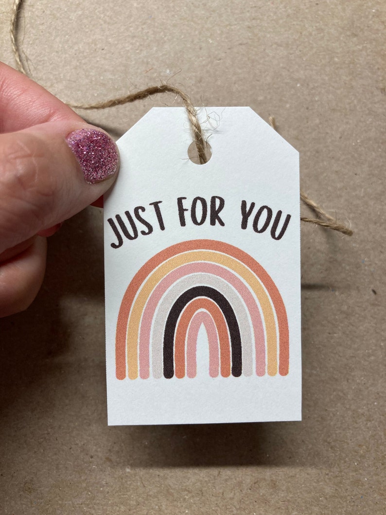 Boho Rainbow Gift Tags (PDF Sheet of 9, 2x3-inches, DIGITAL) - Etsy