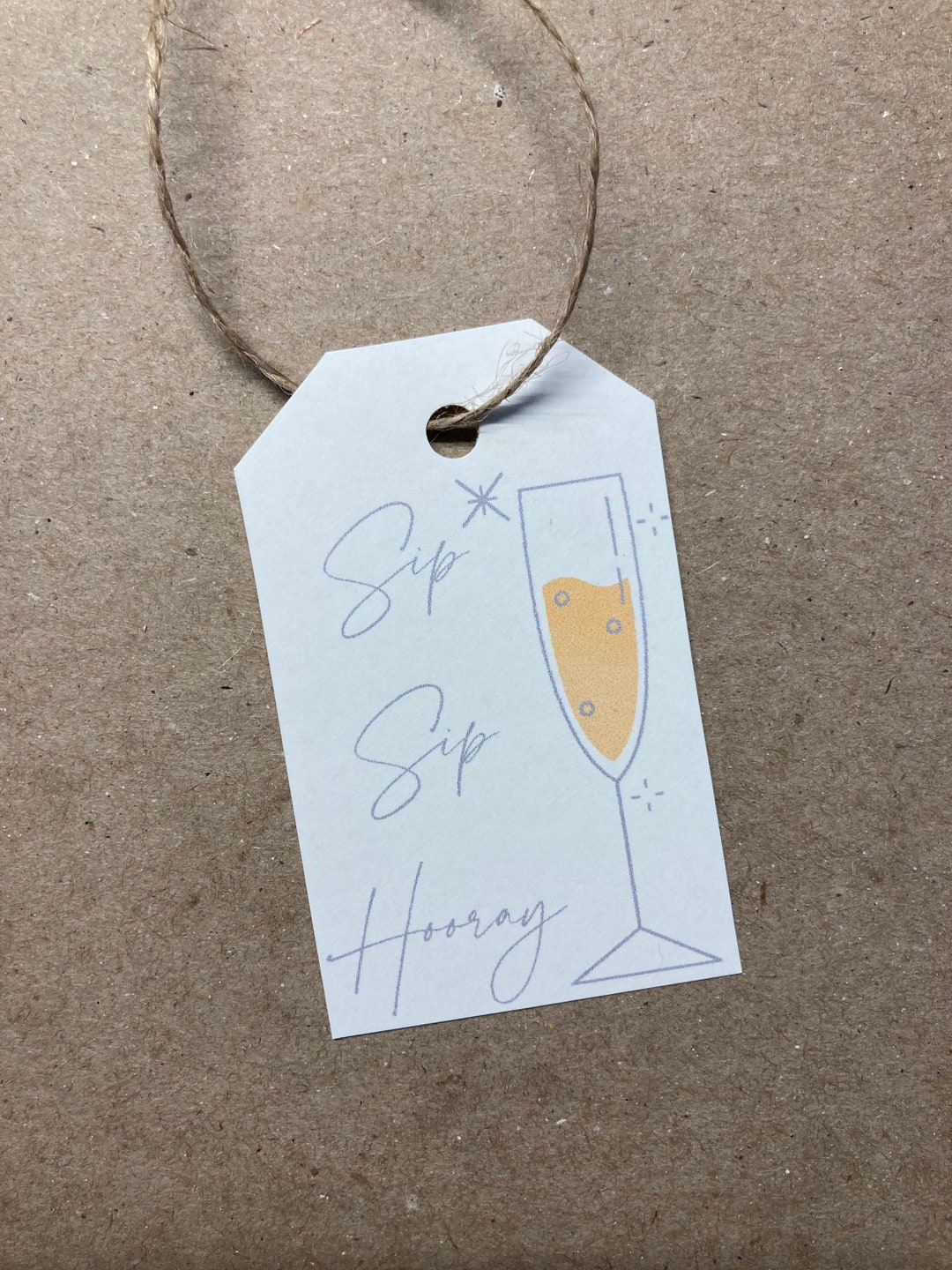 Sip Sip Hooray Champagne Gift Tags (set of 3) - Etsy