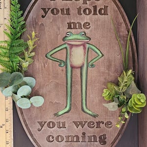 Angry Frog Door Sign - Etsy